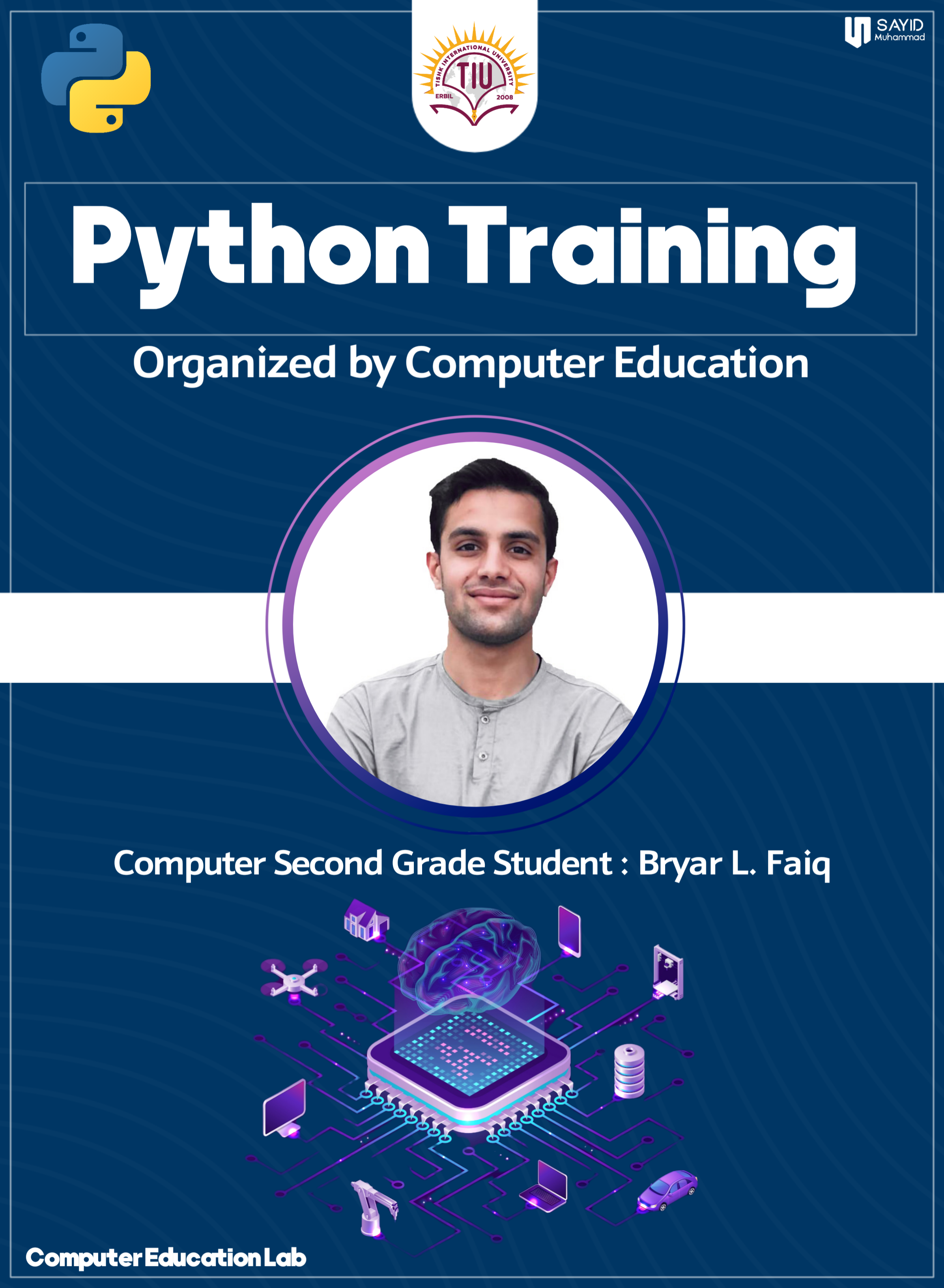 Python Training Course | Computer Education Department TIU
