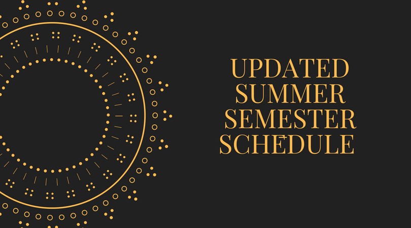 Updated Summer Semester Schedule | ELT Department TIU