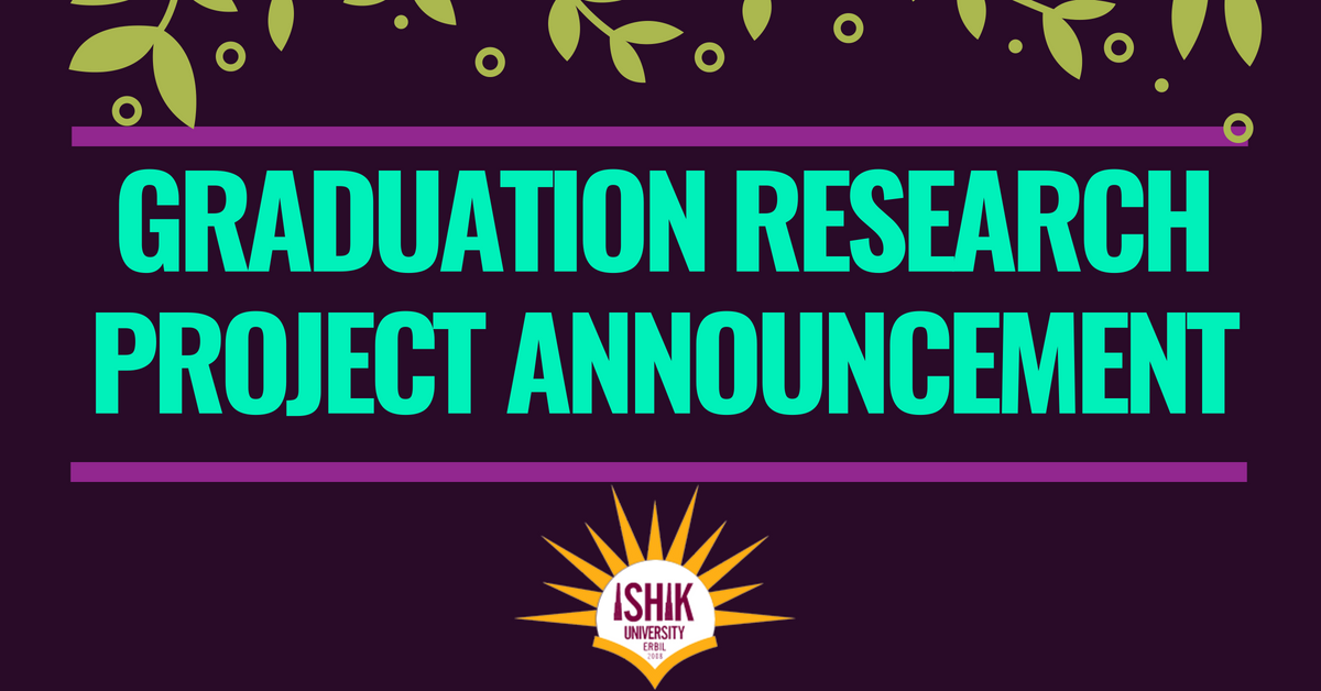 Summer Term Research Graduation Project | ELT Department TIU